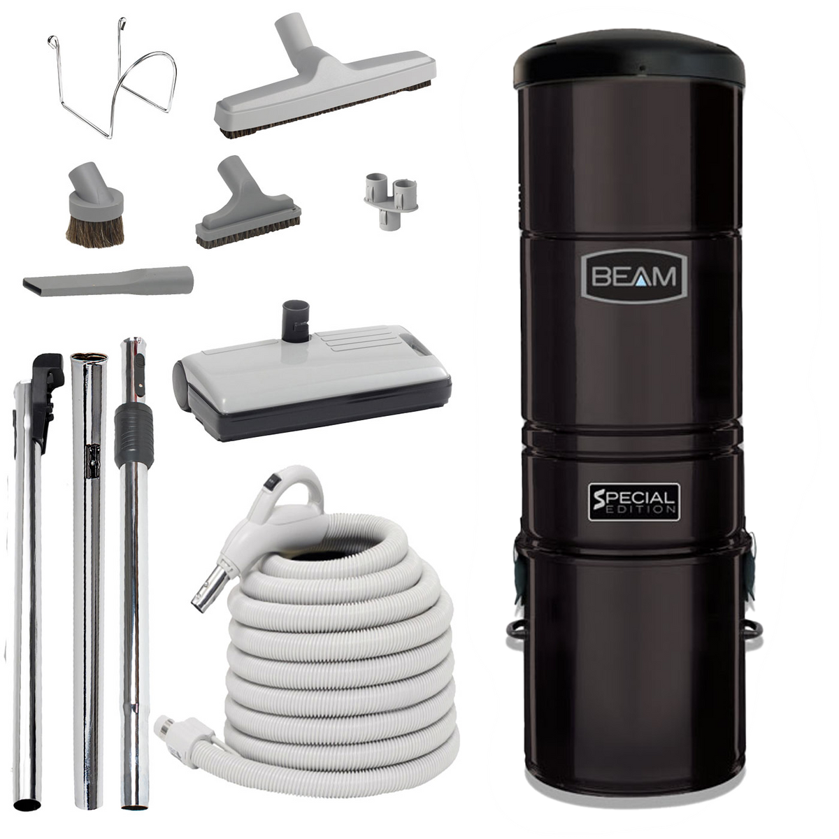 Beam central vacuum store